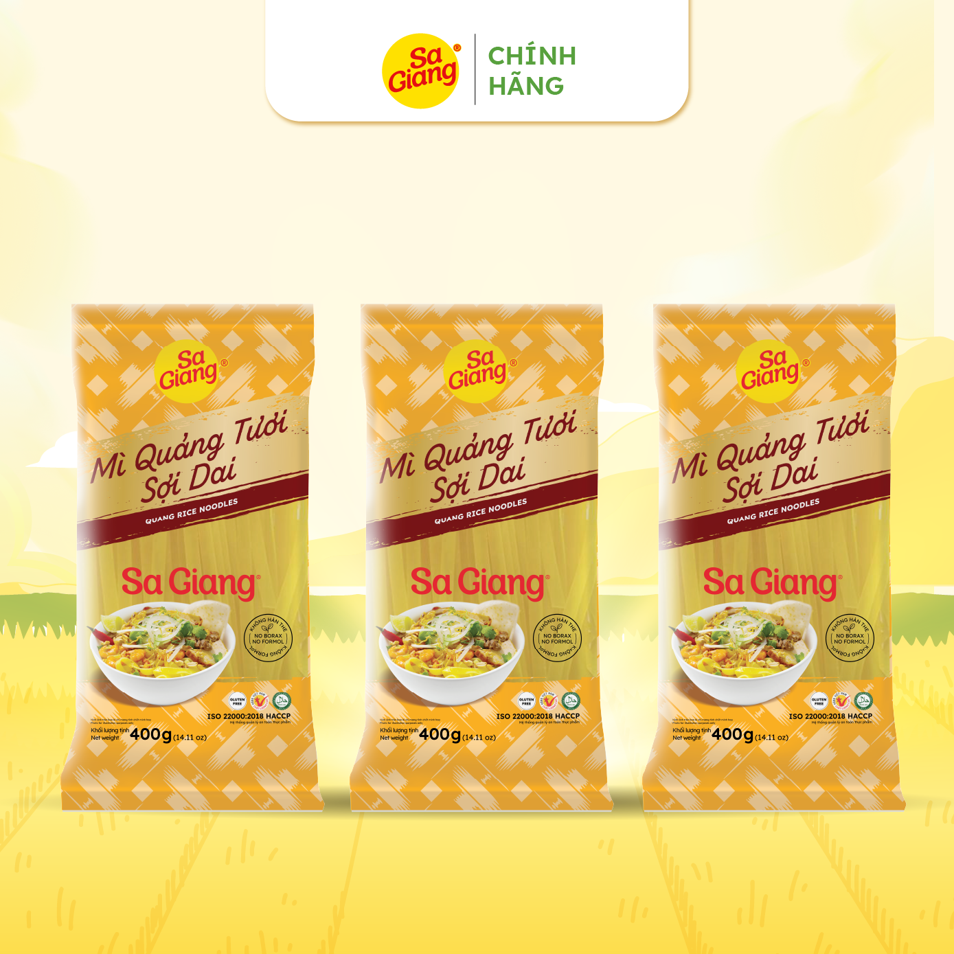[SA GIANG] - Mì Quảng Sợi Dai 400g – Sa Giang