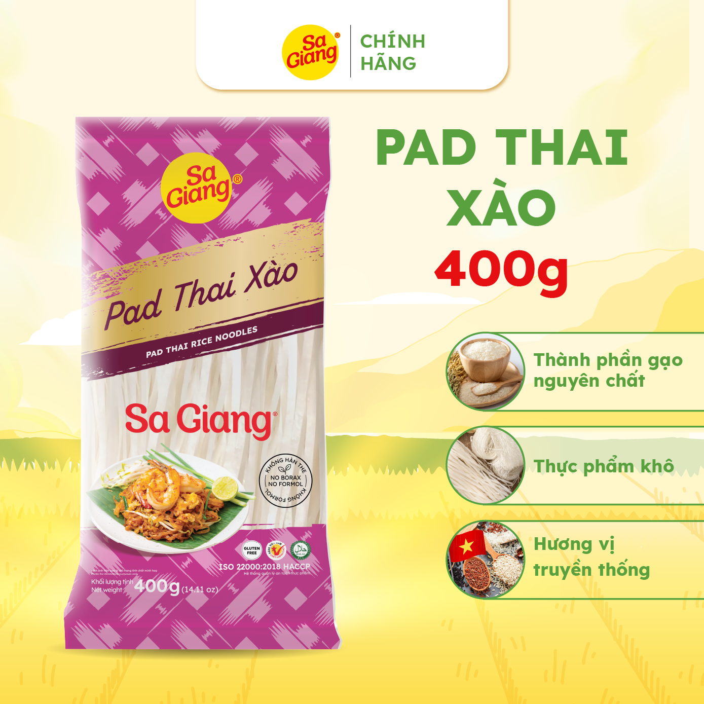 [SA GIANG] - Pad Thái Xào 400g – Sa Giang