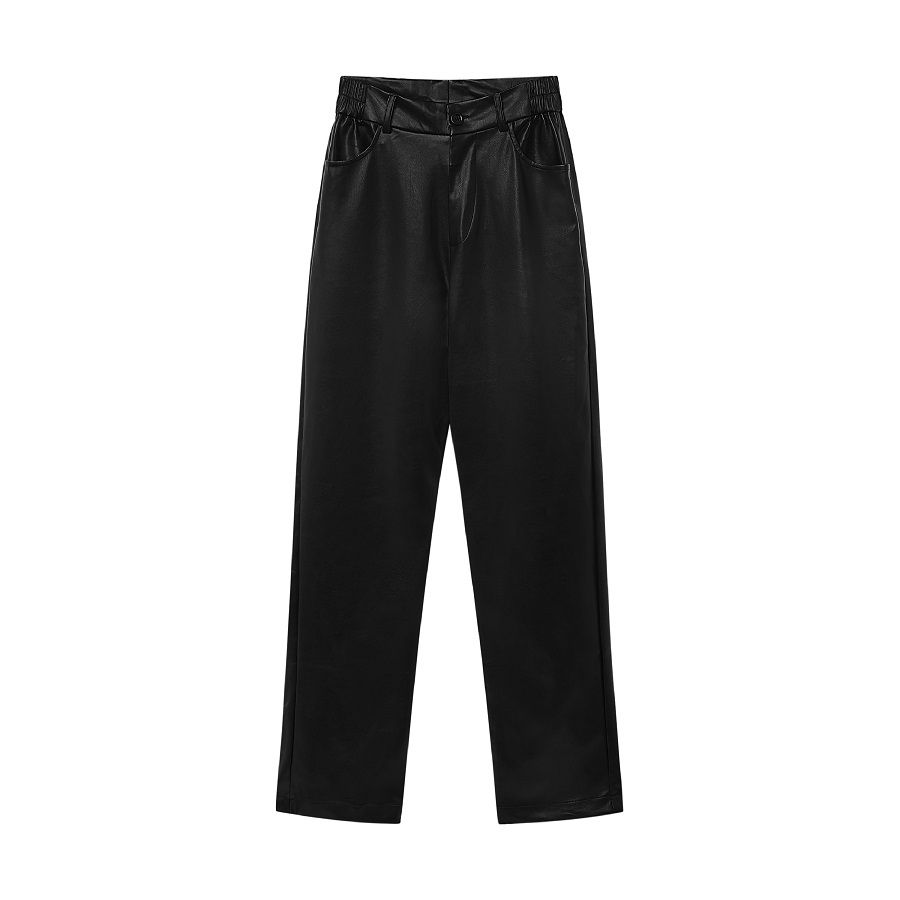 Faux Leather Pants Black Aesirstudios faux-leather-pants-black-aesirstudios