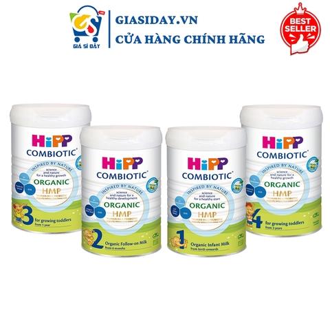 Sữa Công Thức HiPP Organic Combiotic Số 1,2,3,4 - 350g, 800g – Giá Sỉ Đây