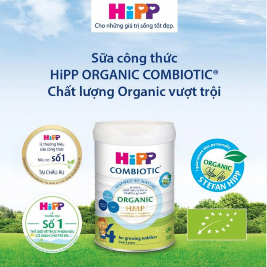 Sữa Công Thức HiPP Organic Combiotic Số 1,2,3,4 - 350g, 800g – Giá Sỉ Đây