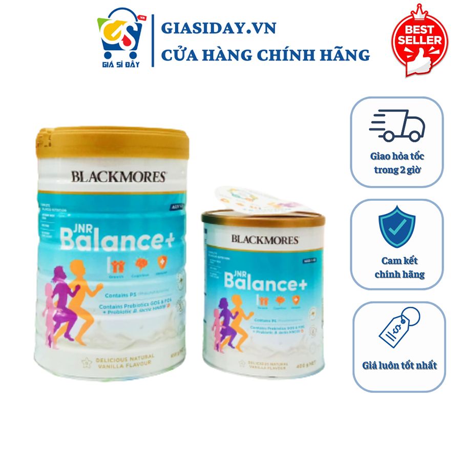Sữa Công Thức Blackmores JNR Balance+ Vanilla 850g cho trẻ 1-10 tuổi – Giá Sỉ Đây