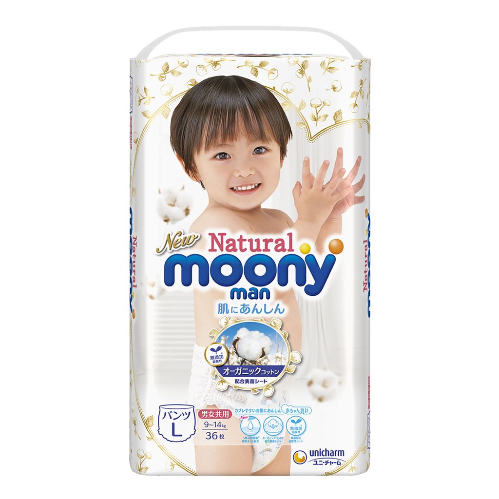 Bỉm Tã Moony Natural Nội Địa Nhật Bông Organic Dán/Quần – Giá Sỉ Đây