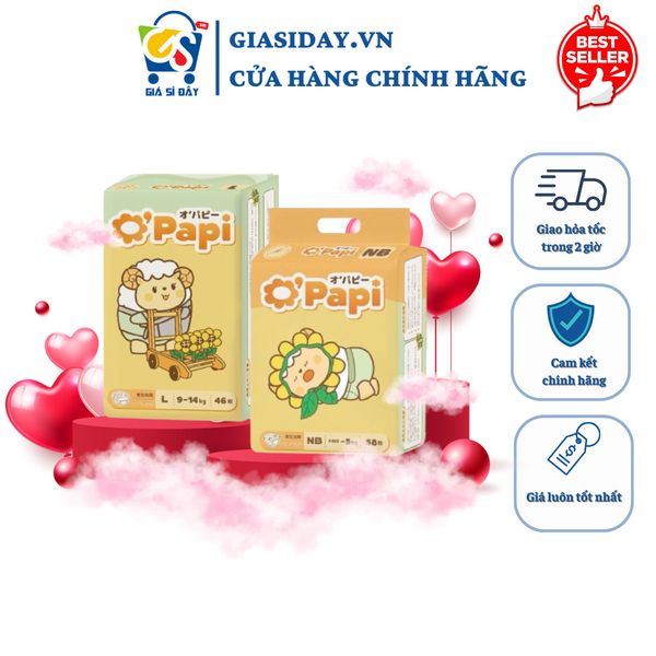 Bỉm Tã Opapi O'Papi Nội Địa Nhật Dán/Quần NB58/S56/M52/M48/L46/XL42/XX ...