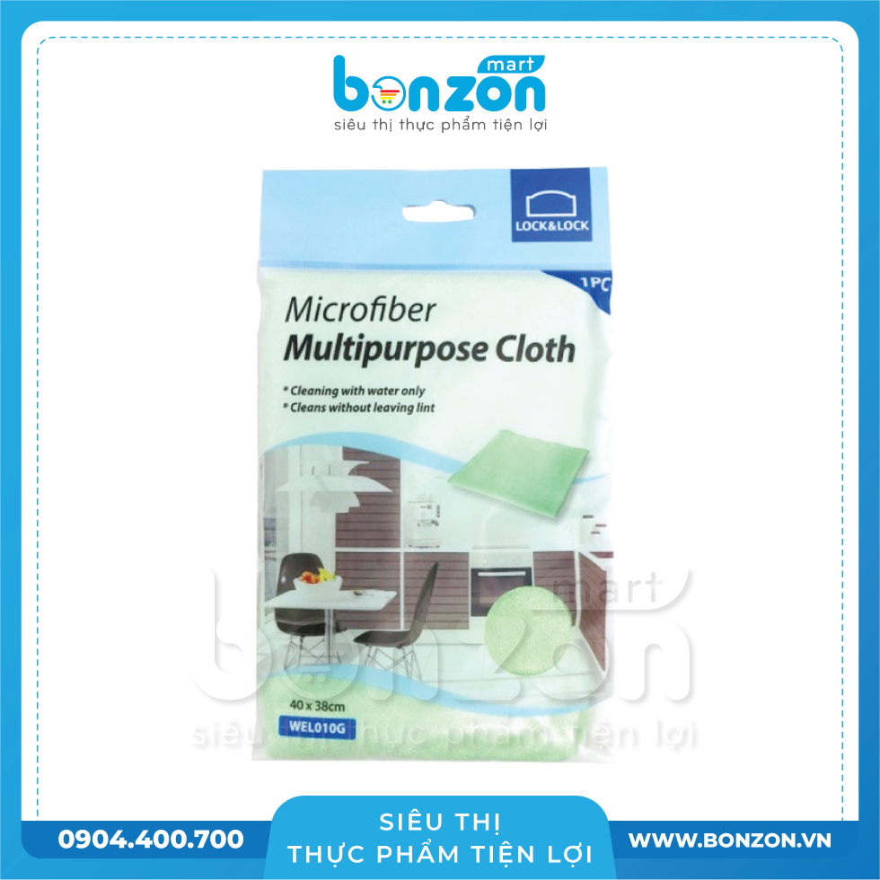 KHĂN LAU CHÙI WELCRON MÀU XANH WEL006G – BONZON - Siêu Thị Thực Phẩm ...