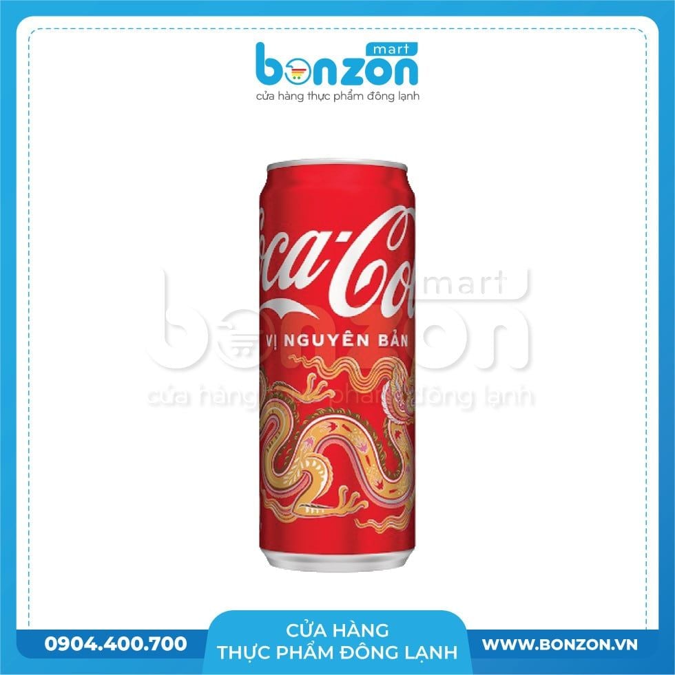 NƯỚC NGỌT COCA COLA LON TẾT 320ML – BONZON - Siêu Thị Thực Phẩm Tiện Lợi