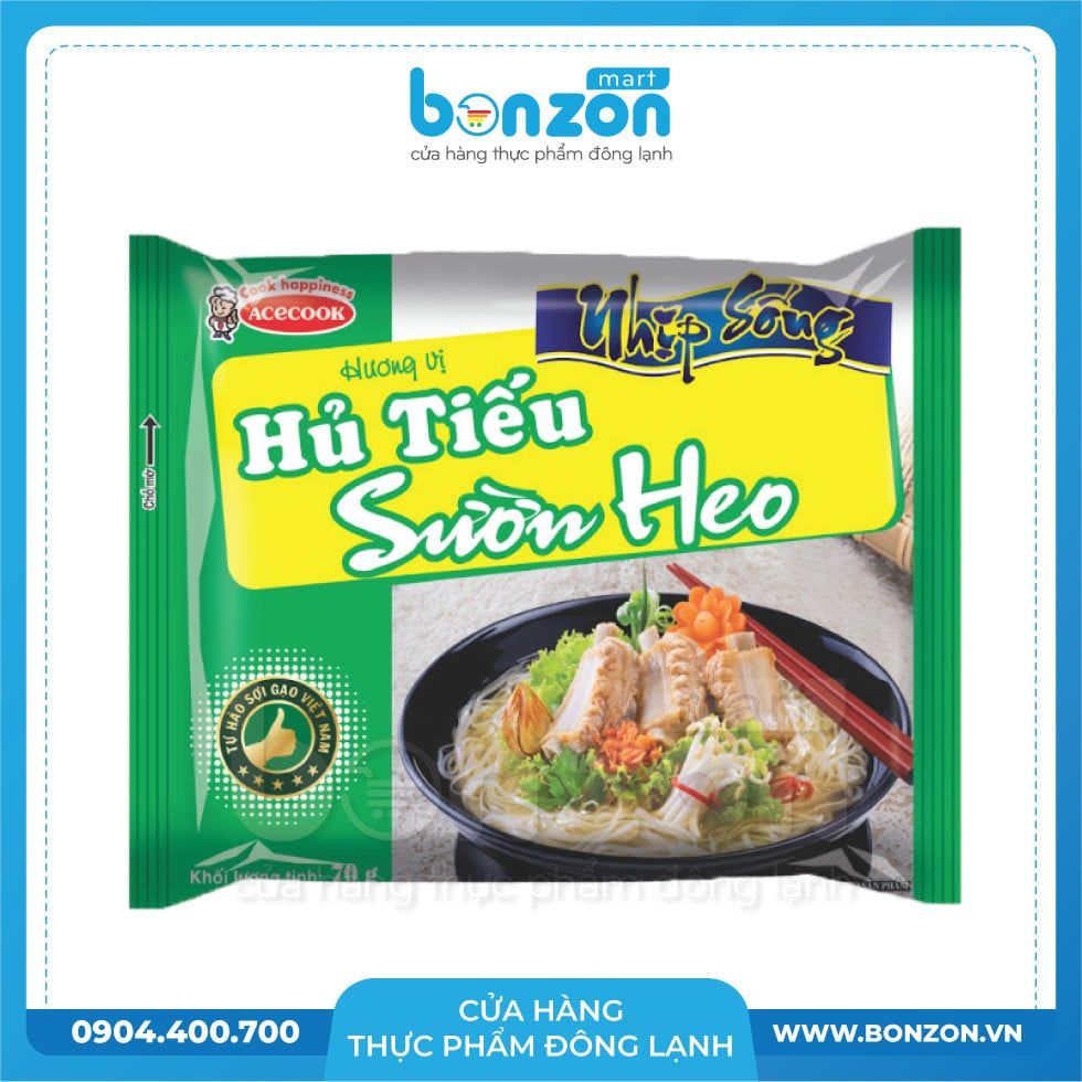 HỦ TIẾU NHỊP SỐNG SƯỜN HEO (69G) – BONZON - Siêu Thị Thực Phẩm Tiện Lợi