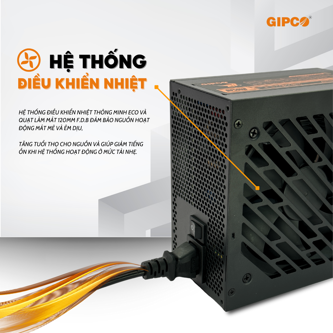Nguồn GIPCO 500W PLUS Game – GIPCO TECH