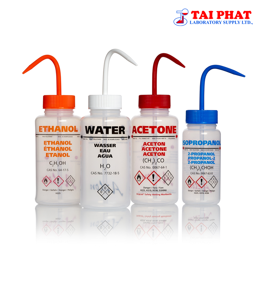 AZLON Bình tia nhựa MR,ethanol, LDPE 500ml