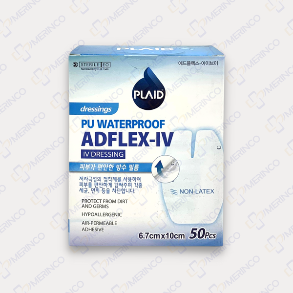 Băng keo cố định kim luồn không thấm nước Adflex - IV 6.7cmx10cm – Merinco