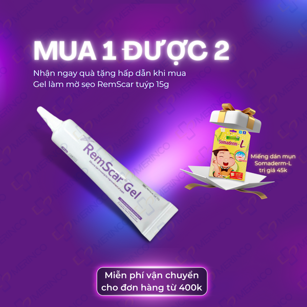Kem silicone trị sẹo mờ sẹo RemScar® Gel 15g – Merinco