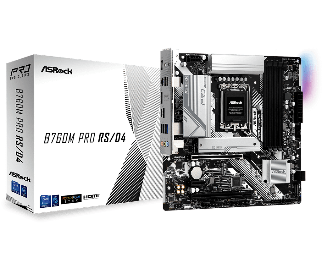 ASROCK B760M PRO RS DDR4 (HDMI, DP)