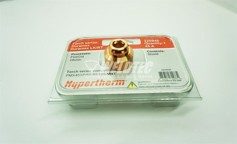 Chụp bảo vệ bép cắt plasma 220948 Hypertherm – Phụ Kiện Hàn Cắt