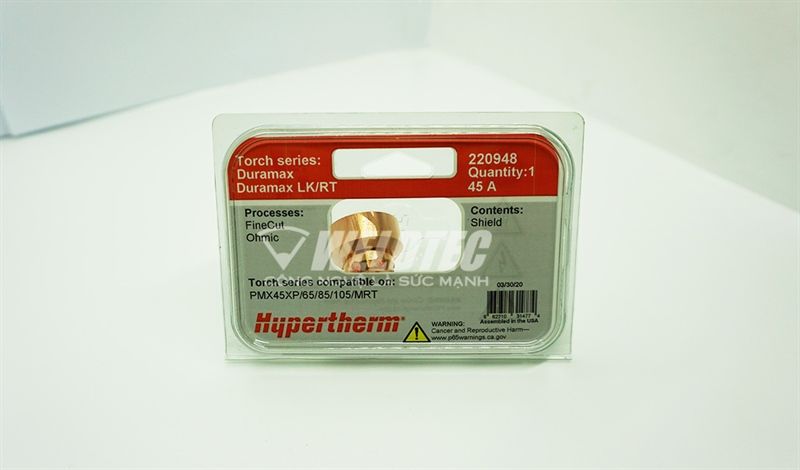 Chụp bảo vệ bép cắt plasma 220948 Hypertherm – Phụ Kiện Hàn Cắt