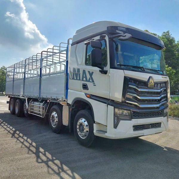 Xe Tải Howo 5 Chân 400 Hp Thùng Bửng Nhôm Howo Phú Mẫn