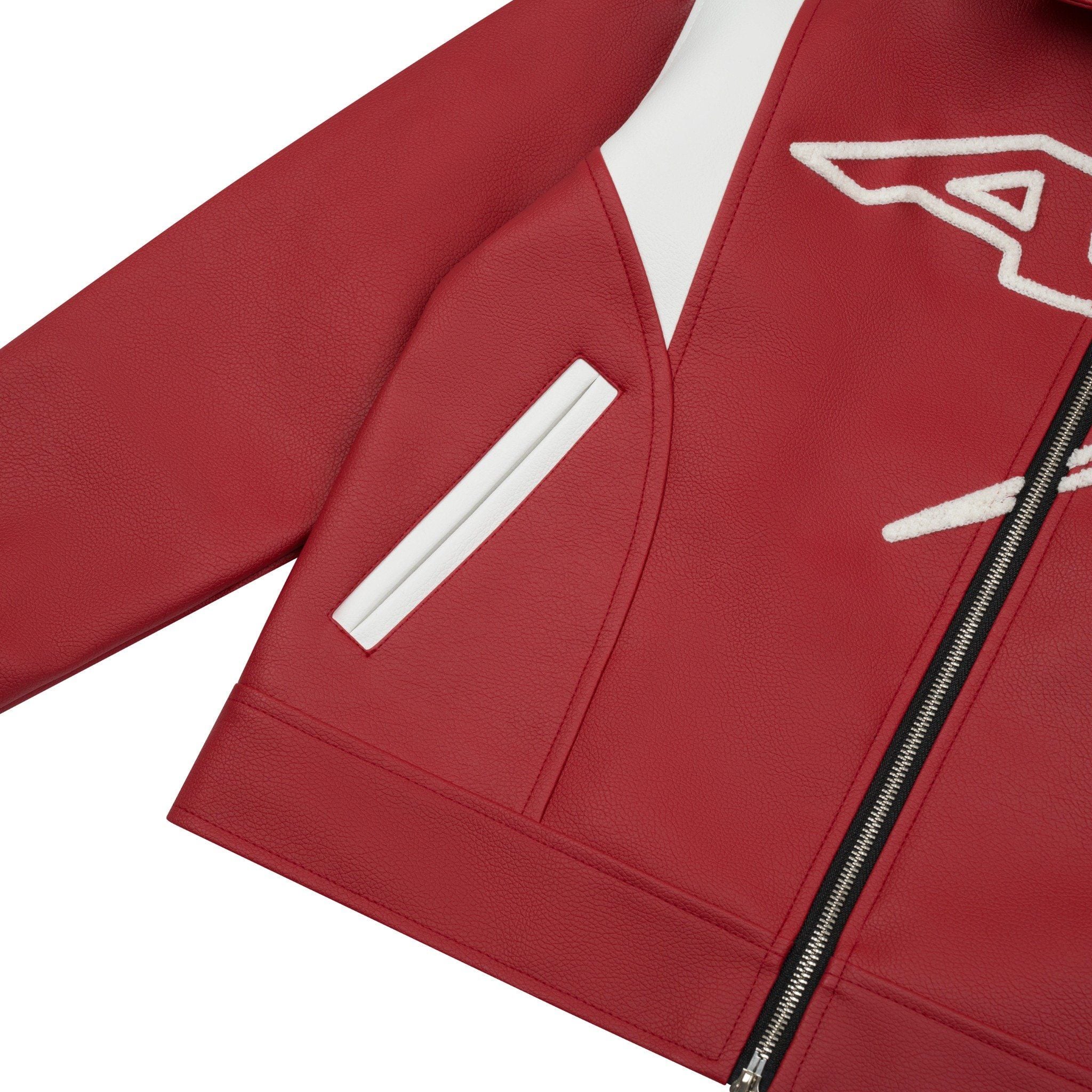 AA STU RACING LEATHER JACKET V3 // RED – AASTU®
