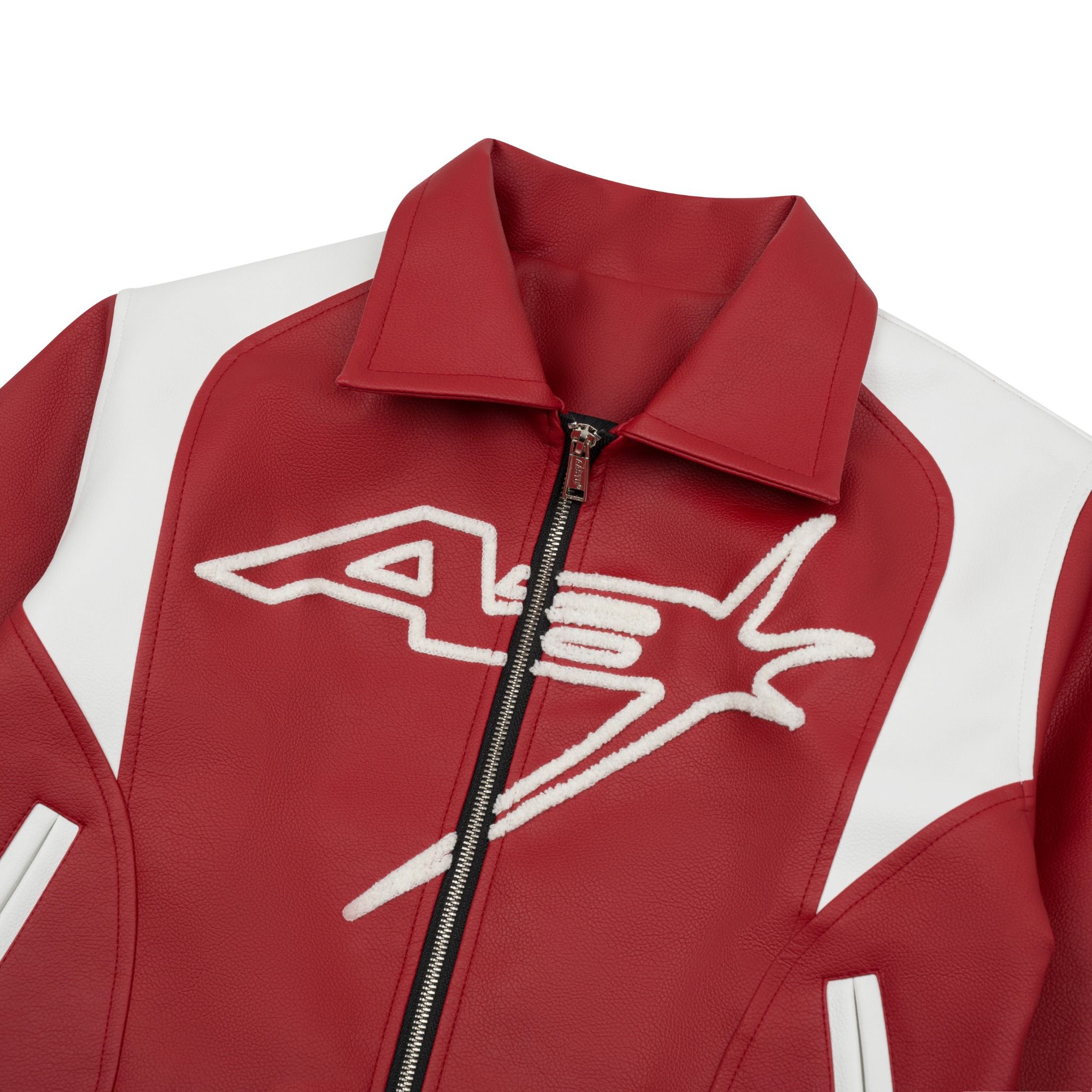AA STU RACING LEATHER JACKET V3 // RED – AASTU®