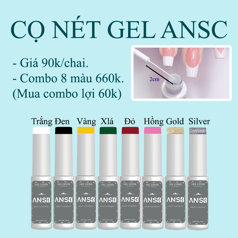 Combo Cọ nét gel ANSC – Analia Academy - Anatran