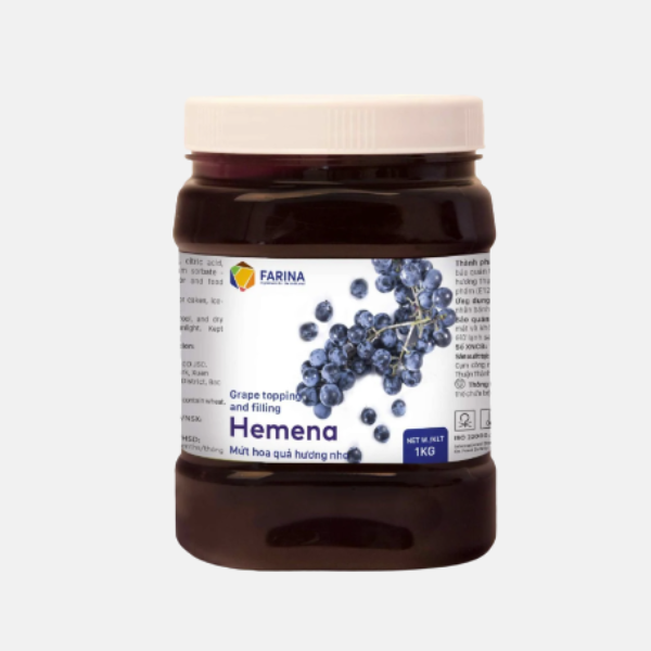 Hemena - Mứt Hoa Quả Hương Nho, Farina | Hộp 1kg, Thùng 5kg – HOLAFOODS