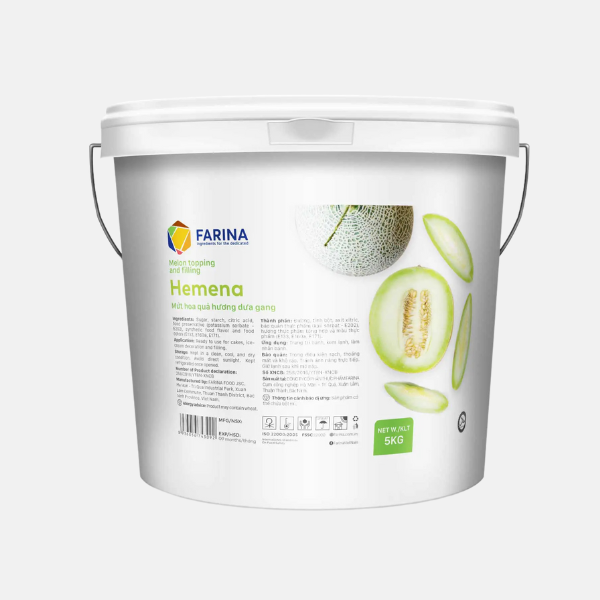 Hemena - Mứt Hoa Quả Hương Dưa Gang, Farina | Hộp 1kg, Thùng 5kg ...