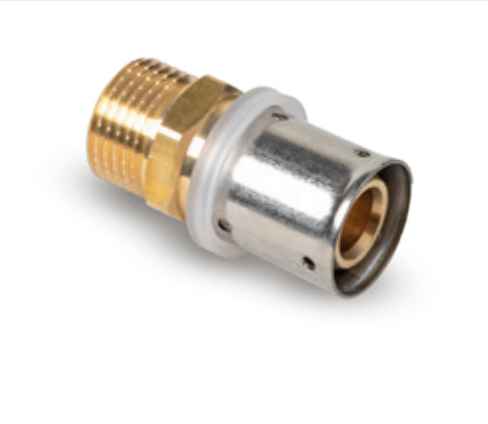 Măng sông ren ngoài Pex-b Blansol làm bằng đồng thau – ABCOM