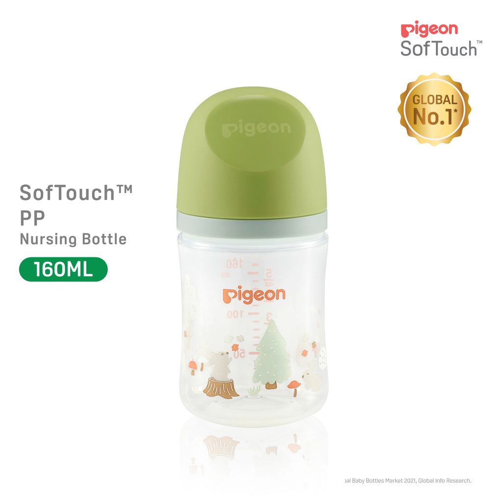 Bình sữa Softouch PP Plus WN3 Hình thú – PIGEON OFFICIAL STORE