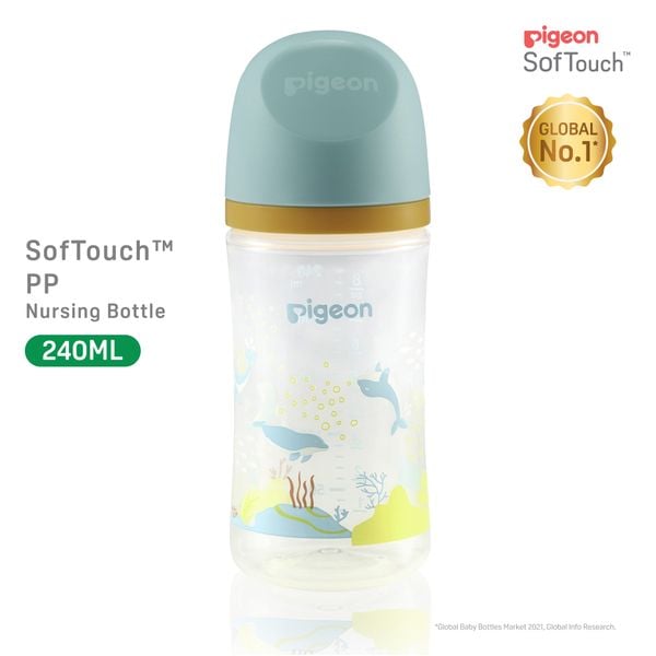Bình sữa Softouch PP Plus WN3 Hình thú – PIGEON OFFICIAL STORE