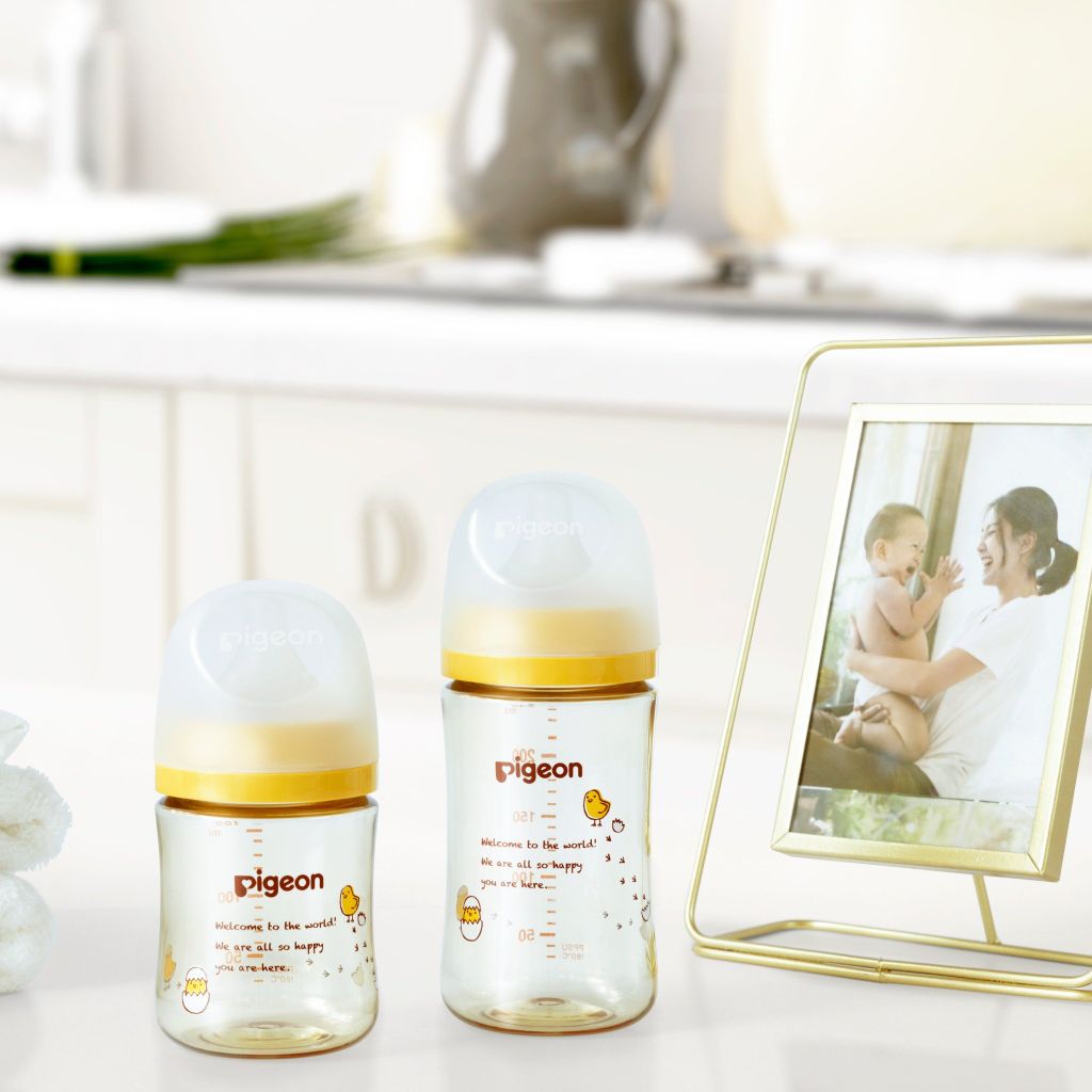 Bình sữa Pigeon PPSU Plus WN3 phiên bản Nhật hình Gà con – PIGEON OFFICIAL STORE