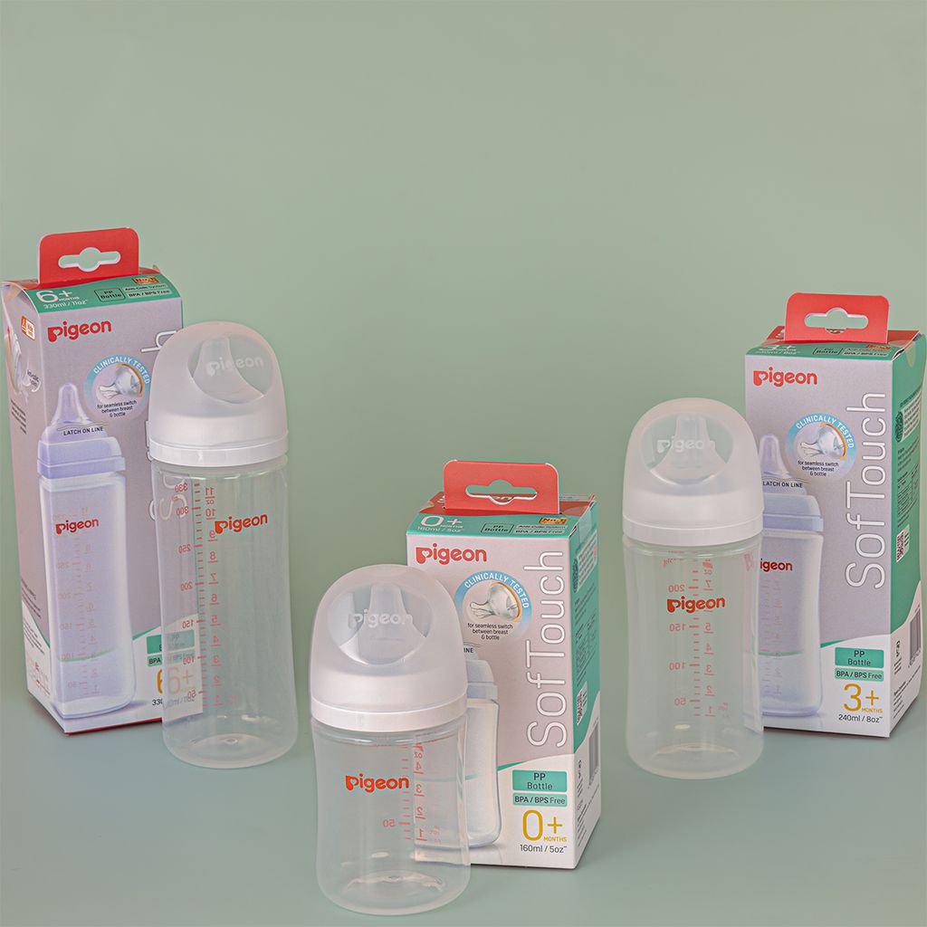 Bình sữa Softouch PP Plus WN3 (Phiên bản Quốc tế) – PIGEON OFFICIAL STORE