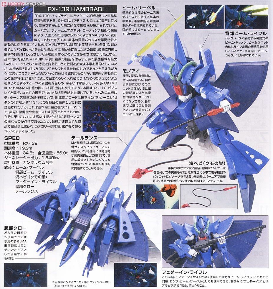 HG UC 1/144 RX-139 Hambrabi - LIB Gunpla