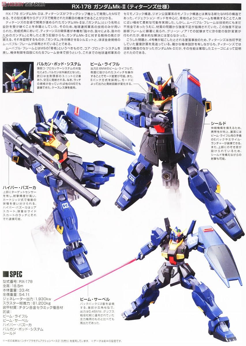 HGUC 1/144 RX-178 Gundam Mk II Titans - Revive - LIB Gunpla