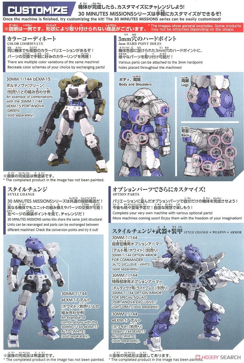 30MM 1/144 Portanova - White - LIB Gunpla