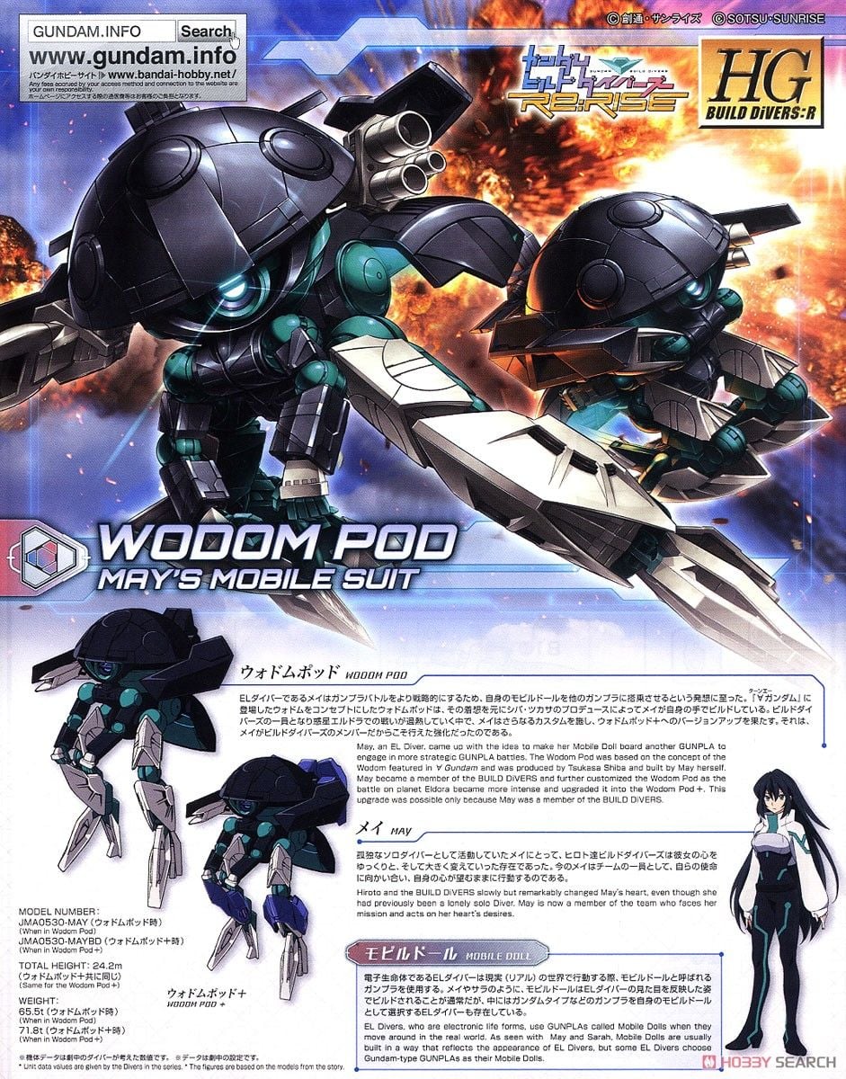HGBD:R 1/144 WODOM POD - LIB Gunpla