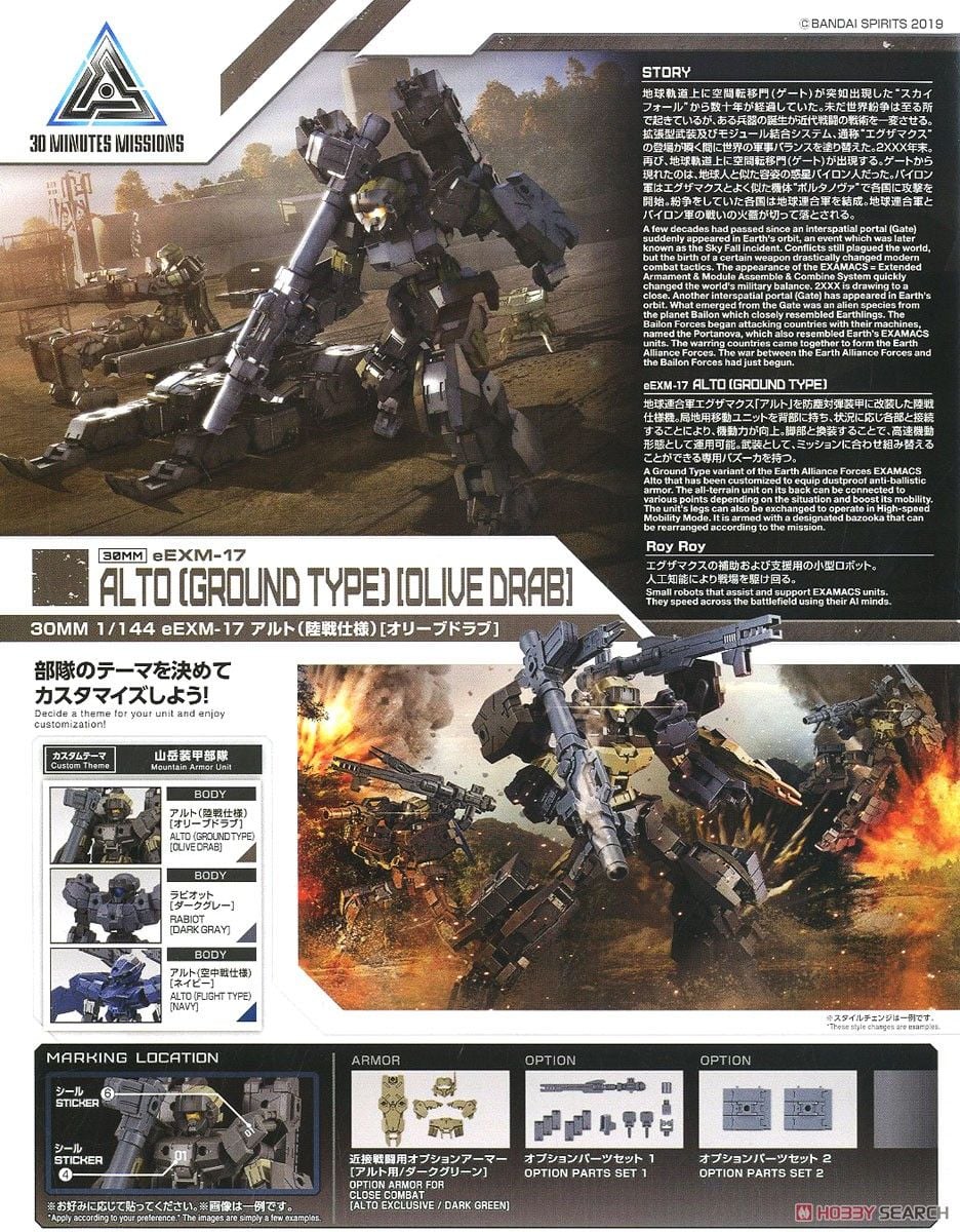30MM 1/144 Alto Ground Type - Olive Drab - LIB Gunpla