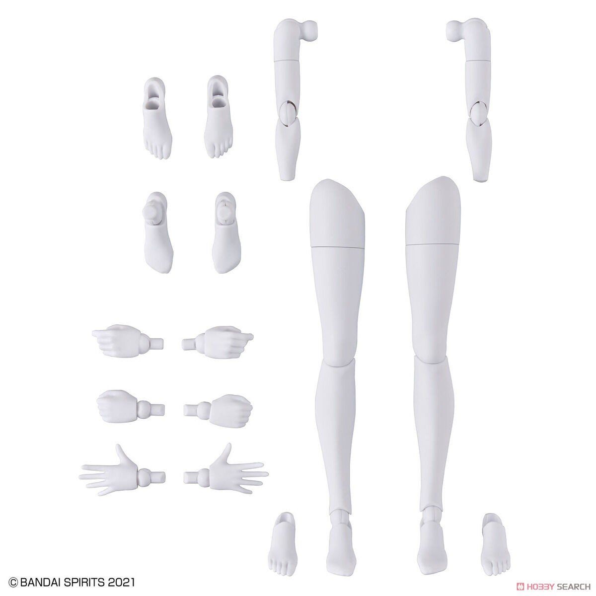 30MS Phụ kiện Option Body Parts Arm Parts & Leg Parts - White / Black - LIB Gunpla