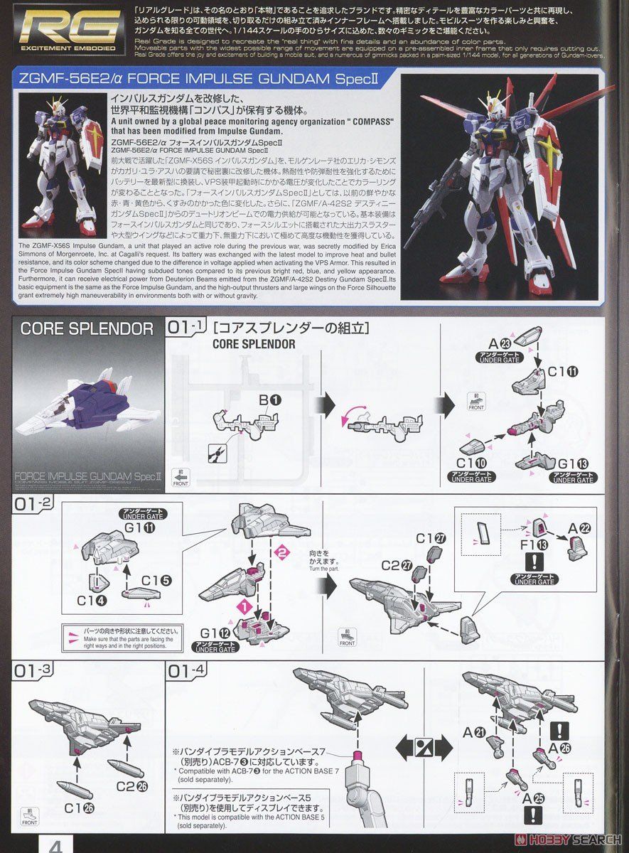 RG 1/144 Force Impulse Gundam Spec 2 / Spec II - LIB Gunpla