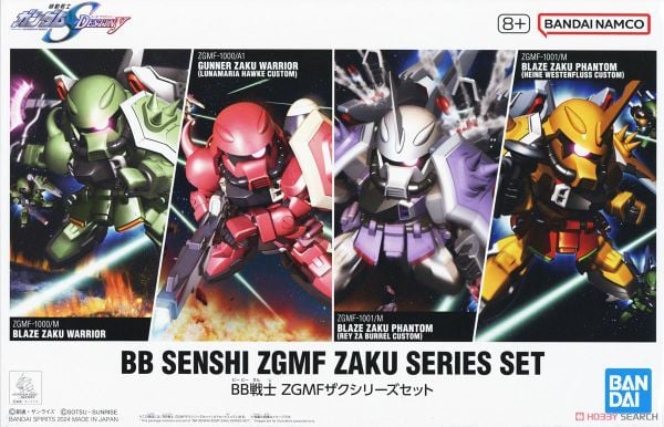 SD BB SENSHI ZGMF ZAKU SERIES SET - LIB Gunpla