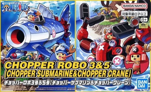 CHOPPER ROBOT 3 & 5 - CHOPPER SUBMARINE & CHOPPER CRANE - LIB Gunpla