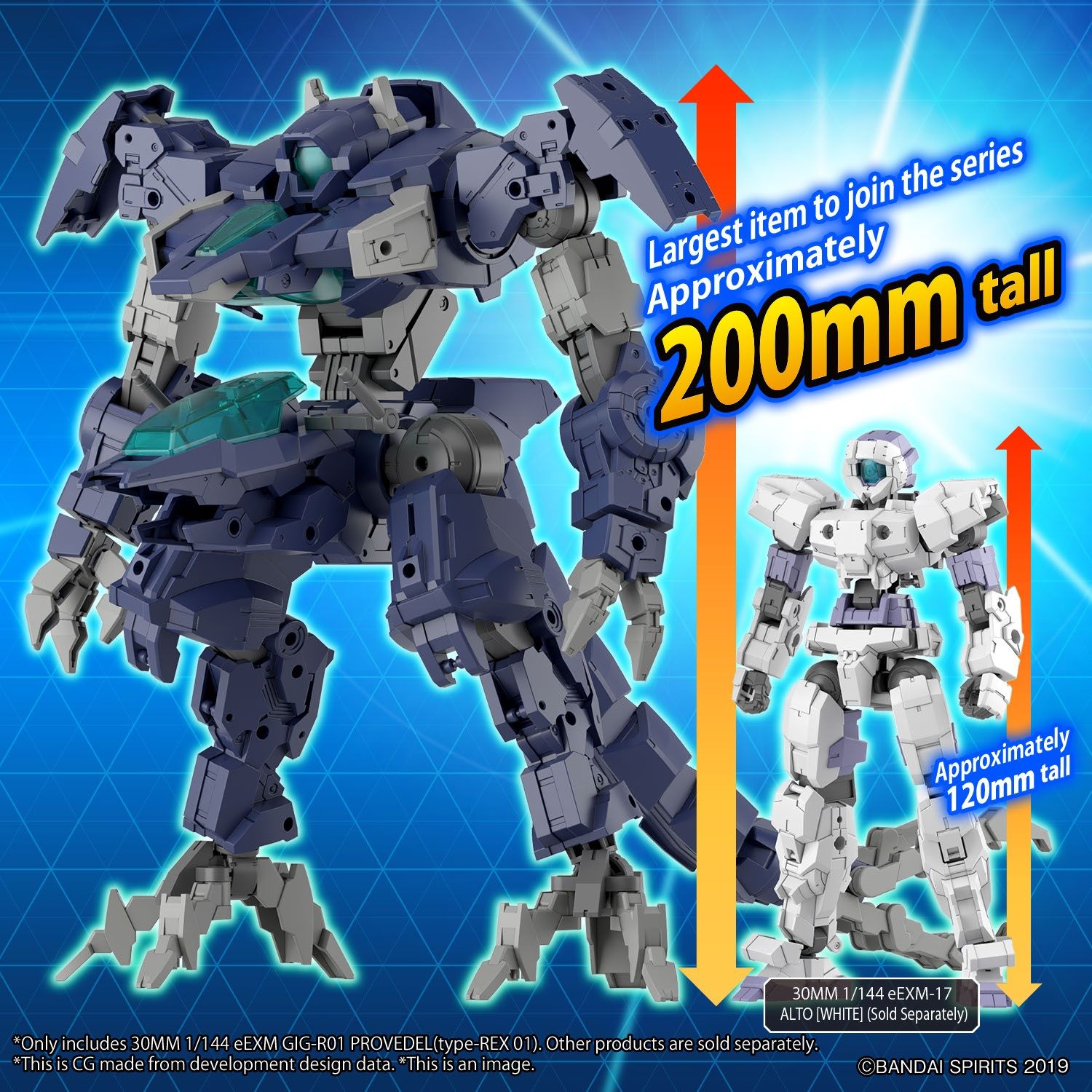 [Pre-order] - 2024 tháng 01 - 30MM 1/144 eEXM GIG-R01 PROVEDEL - LIB Gunpla