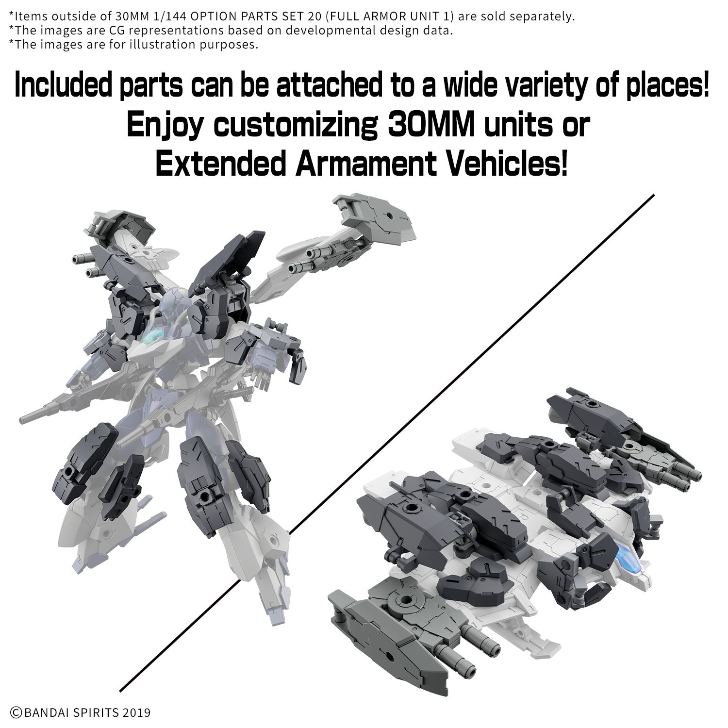 [Đặt trước] 30MM 1/144 Option parts set 20 - Full Armor Unit 1 - LIB Gunpla