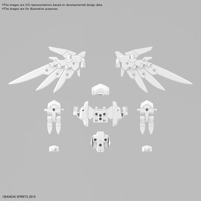 30MM 1/144 OPTION PARTS SET 17 - WING UNIT 1 - LIB Gunpla