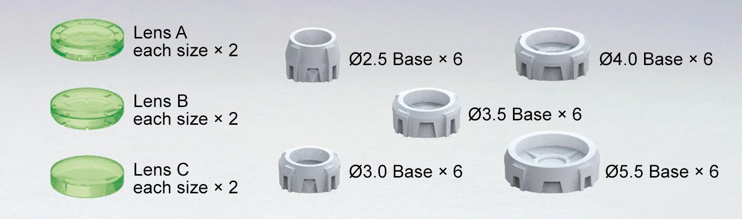 BUILDERS PARTS HD SIGHT LENS GREEN 01 - LIB Gunpla