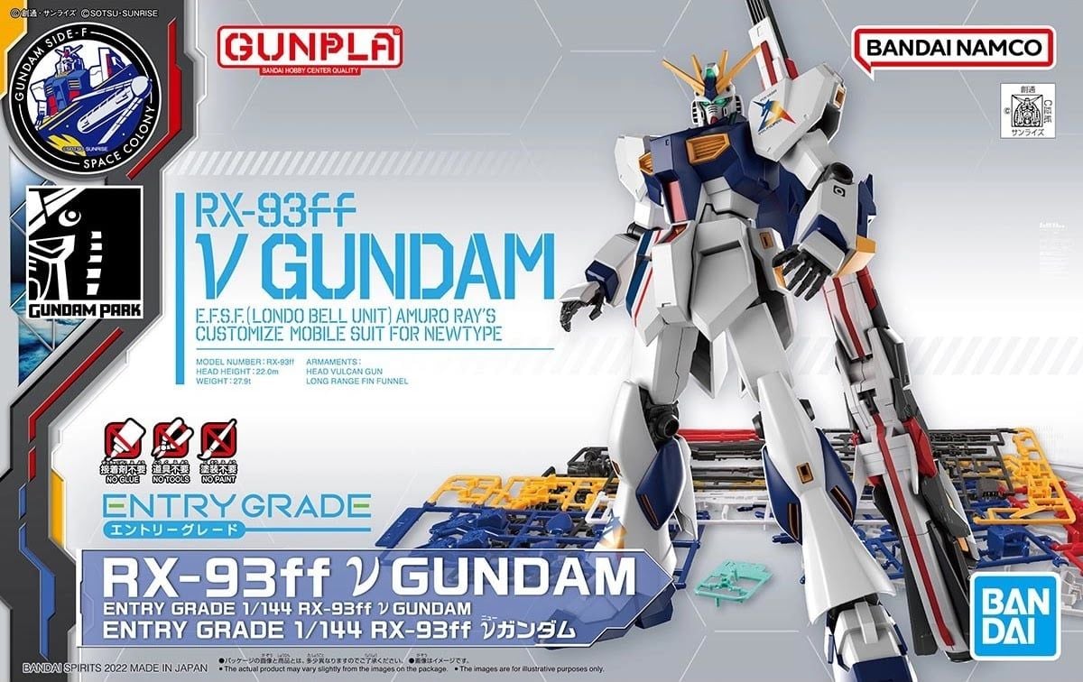 Entry Grade 1/144 Rx-93ff Nu Gundam Side F - Gundam Fukuoka Limited ...