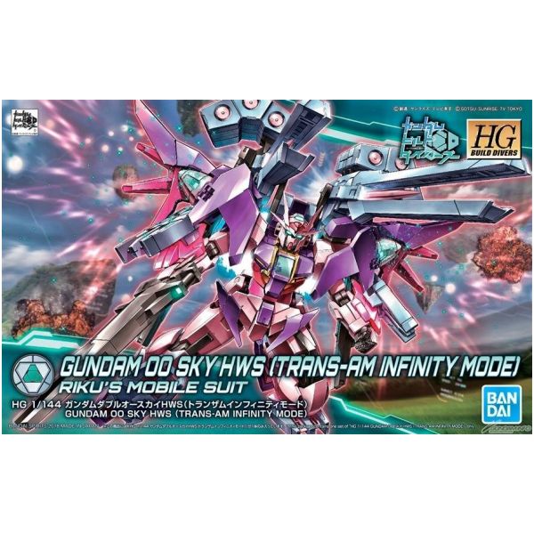HG BD 1/144 Gundam 00 Sky HWS - Trans Am Infinity Mode - LIB Gunpla