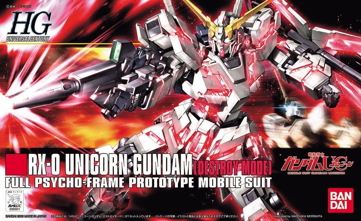 HGUC 1/144 RX-0 Unicorn Gundam - Destroy Mode - LIB Gunpla