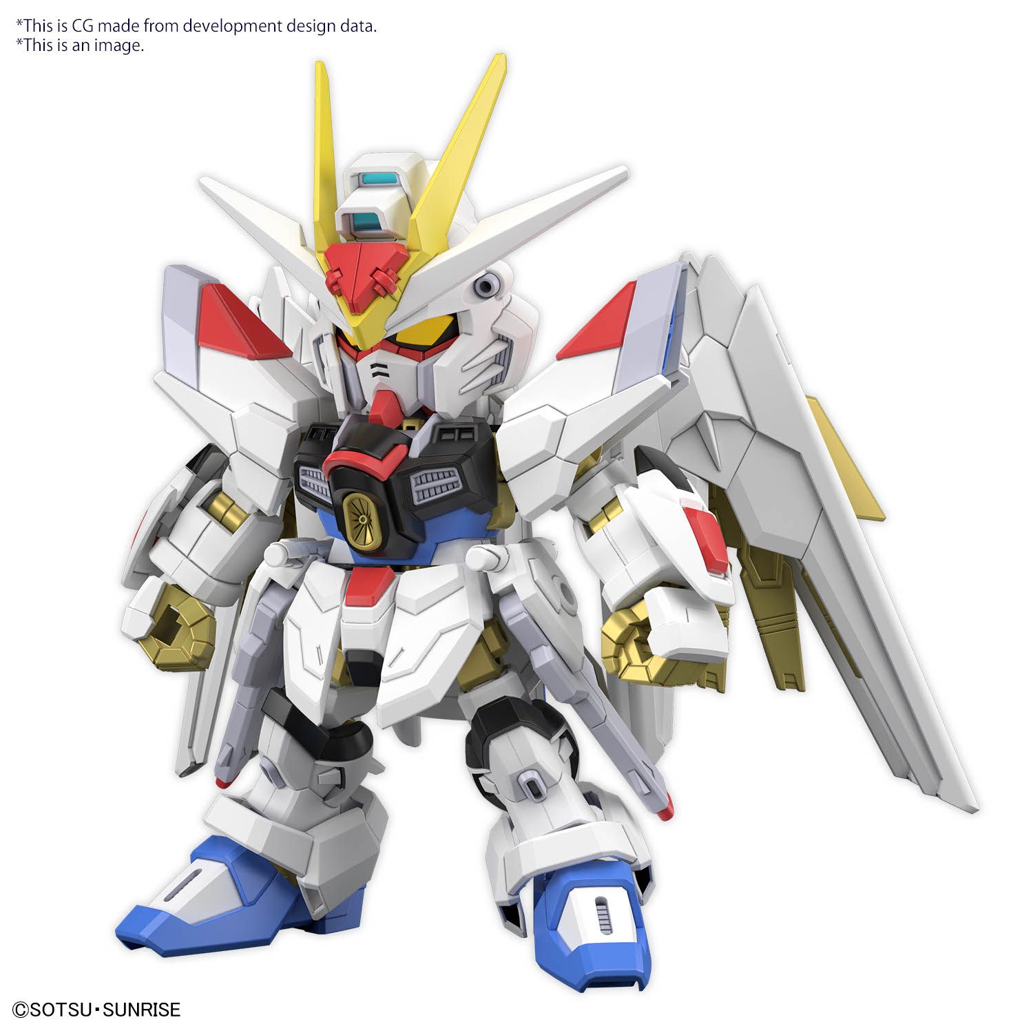 SD CS Gundam Cross Silhouette Mighty Strike Freedom Gundam - LIB Gunpla