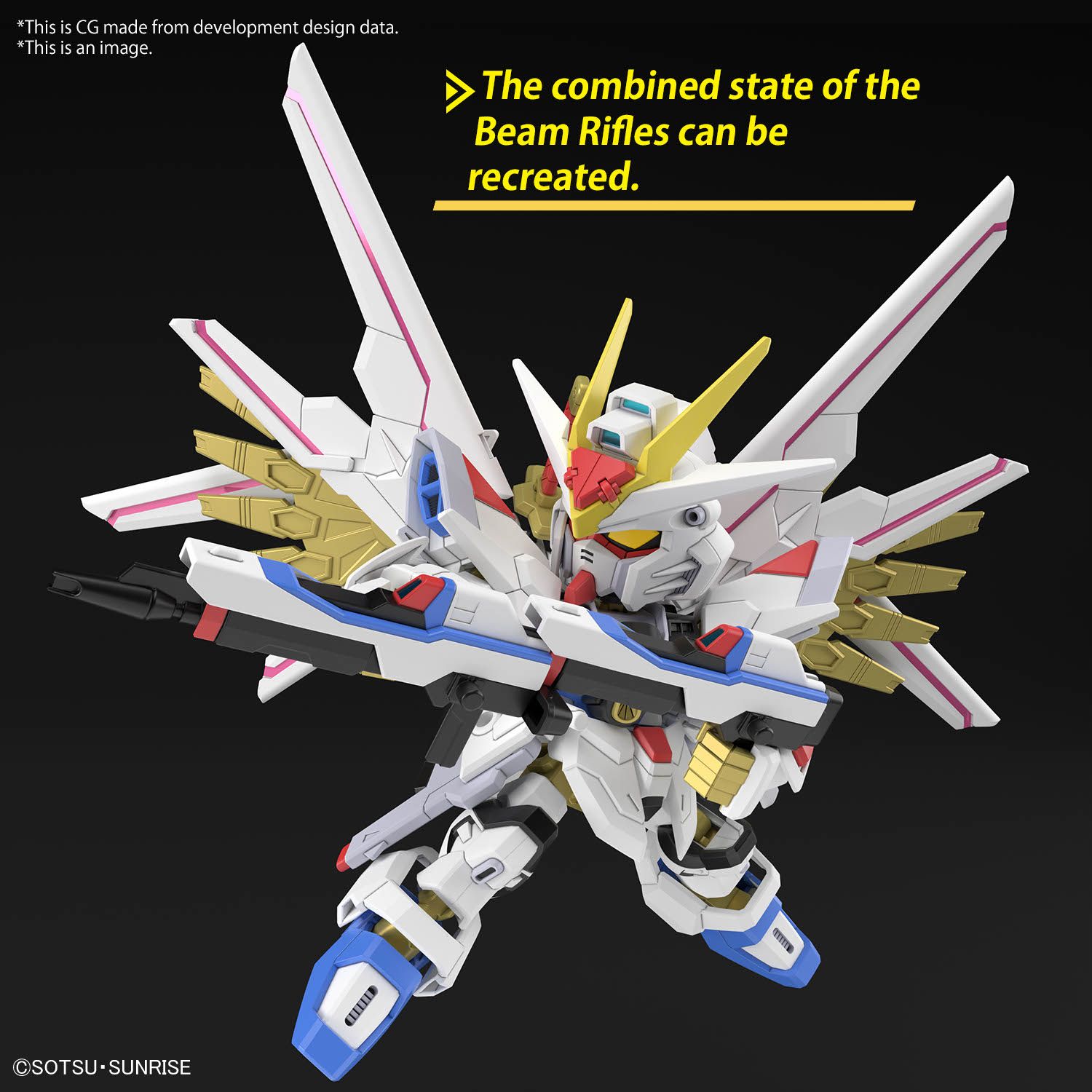 SD CS Gundam Cross Silhouette Mighty Strike Freedom Gundam - LIB Gunpla