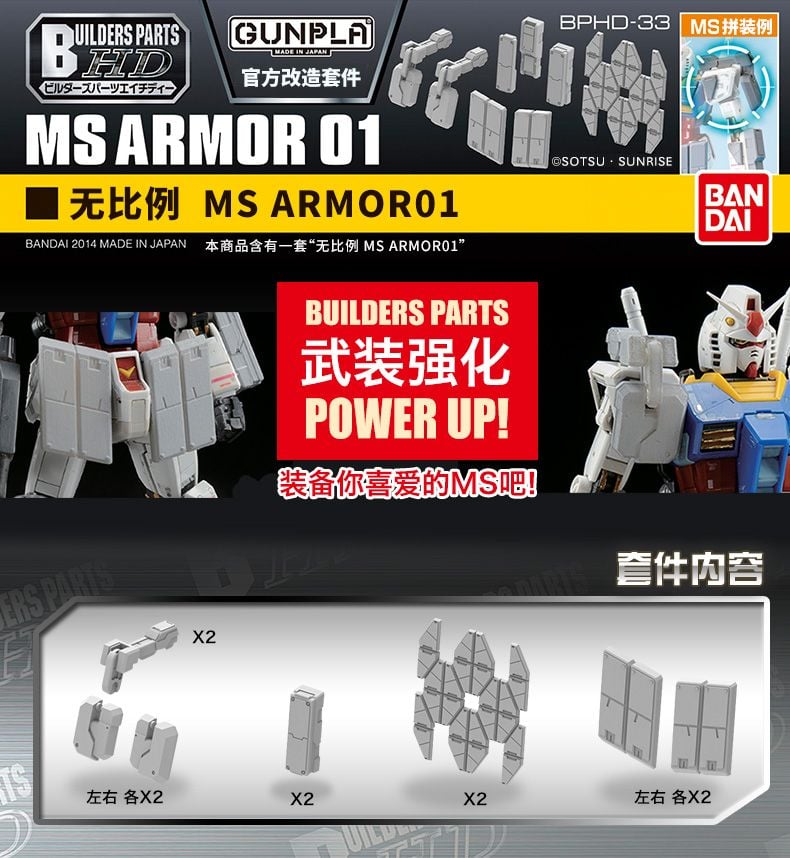 BUILDERS PARTS HD MS ARMOR 01 - LIB Gunpla