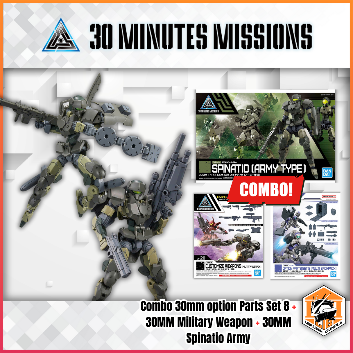 30MM 1/144 Spinatio - Army Type - LIB Gunpla