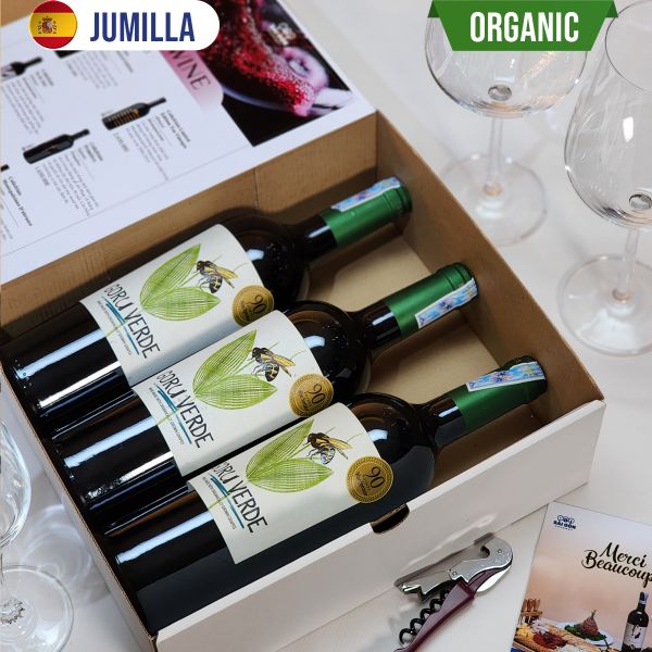 Rượu vang đỏ Goru Verde Monastrell Jumilla D.O.P 14.5% Box 3 ...